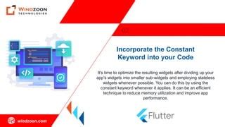 10 Ways To Improve Your Flutter App Performance PPT Free Download