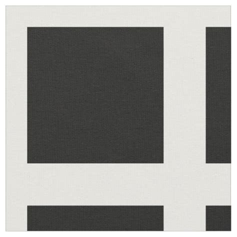 Modern Black And White Windowpane Squares Fabric Zazzle