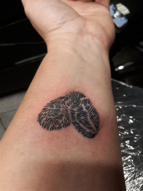 Vingerafdruk Tattoo Vingerafdruk Tatoeages Vingerafdruk Hart Vormen