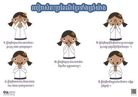 របៀបសំពះប្រពែណីខ្មែរទាំងប្រាំយ៉ាង Rermork Digital Library