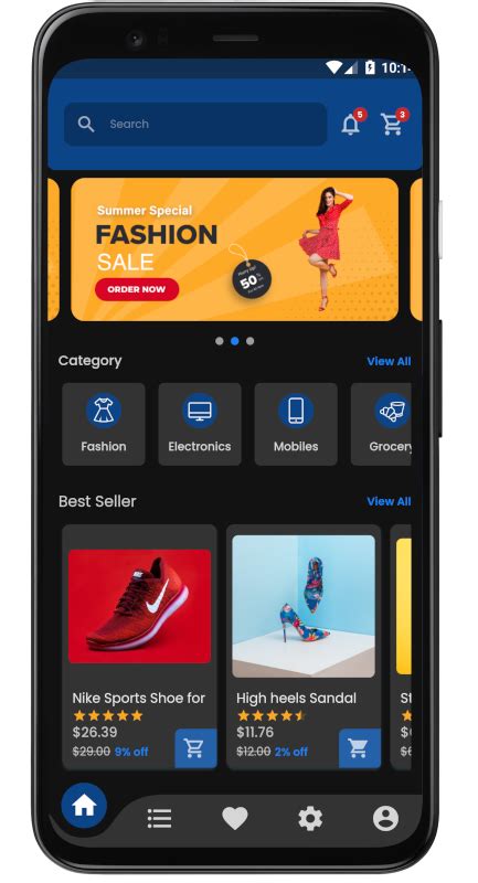 flutter shopping cart ui kit by themixly codecanyon