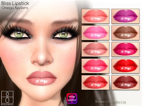 Second Life Marketplace Bootys Beauty Omega Lipstick ~ Bliss