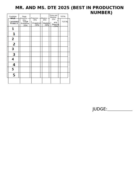 Scoresheet Example Pdf