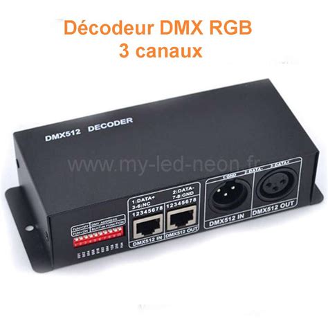 Décodeur DMX RGB canaux