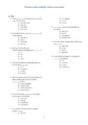 Phrasal Verbs Multiple Choice Exercises ESL Worksheet By Viccxx