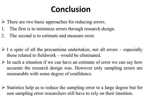 errors in research design pptx science