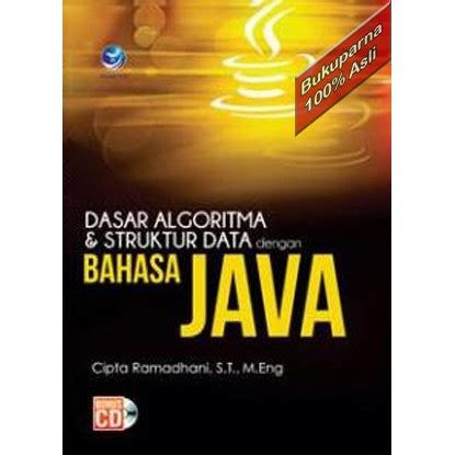 Jual Buku Dasar Algoritma Dan Struktur Data Dengan Bahasa Java Cd Shopee Indonesia