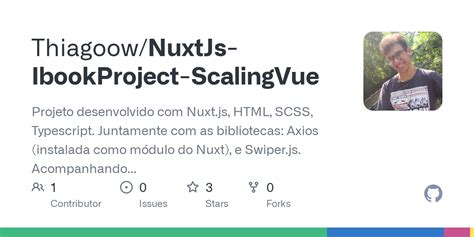 Github Thiagoownuxtjs Ibookproject Scalingvue Projeto Desenvolvido