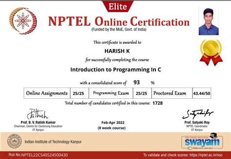 nptel cprogramming harish k