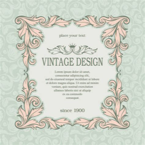 빈티지 디자인 화려한 배경 벡터 Eps Uidownload
