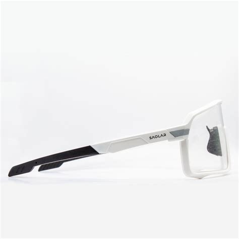Shadeline White Photochromic Cycling Glasses Saolar