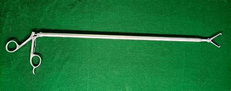 Laparoscopic Tenaculum Grasping Forcep Double Action Plan Jaw