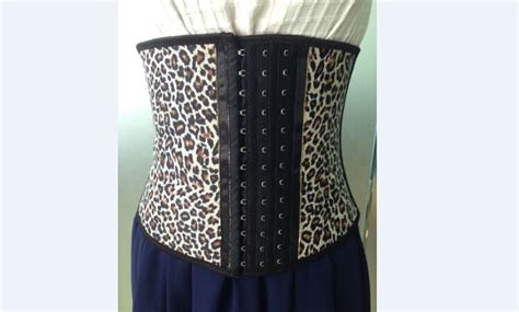 Women Latex Rubber Waist Cincher Belt Kim Belt Underbust Corset Body