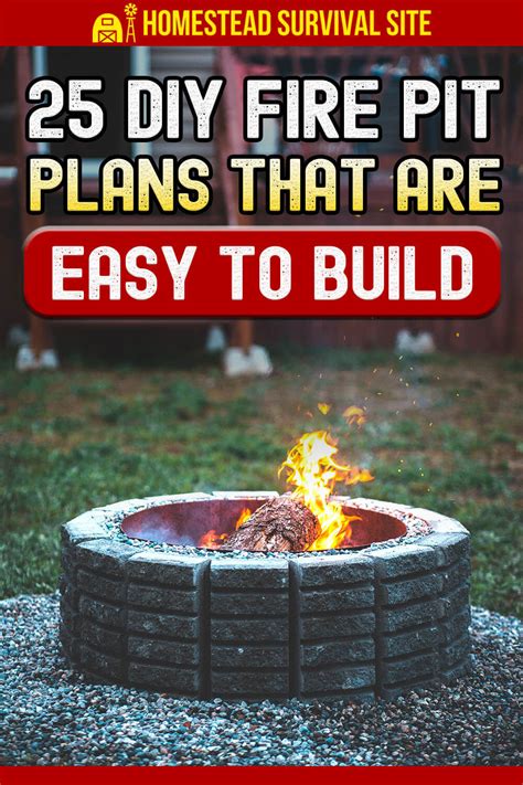 DIY Fire Pit Plans That Are Easy To Build
