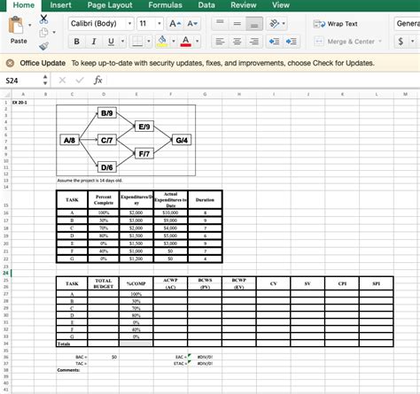 home insert page layout formulas data review view