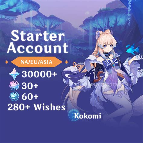 Genshin Impact 5★ Character Farmed Starter Account Genshin Accounts