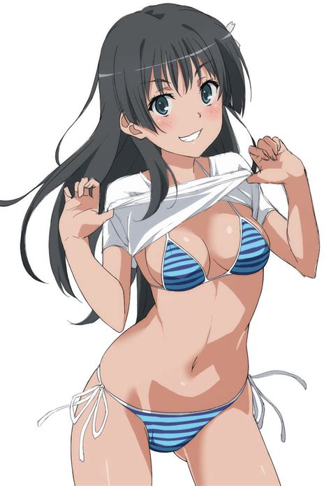 Rule 34 1girls Ass Visible Through Thighs Bikini Black Hair Blue Bikini Blue Eyes Breasts