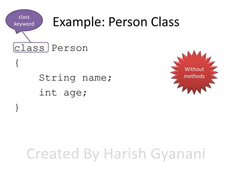 Simple Class And Object Examples In Java Pptx