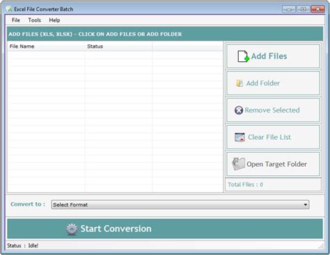 Screenshot Help For Excel File Converter Software