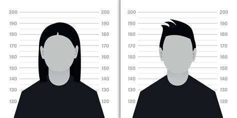 Vue De Face De La Silhouette Suspecte Silhouette Dhomme Et De Femme