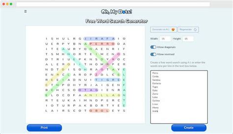Crear Sopas De Letras Con IA Y Gratis Free Wor