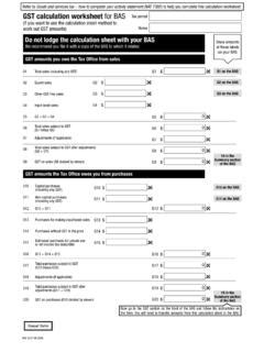 GST Calculation Worksheet For BAS Gst Calculation Worksheet For Bas Pdf PDF4PRO