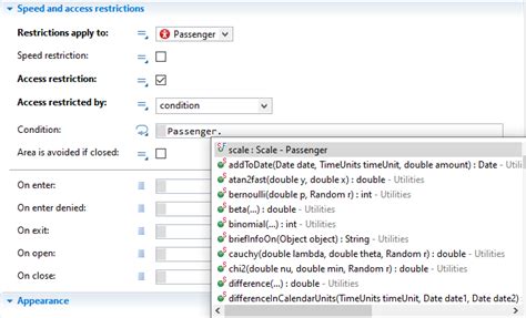 Conditional Statements Anylogic Restrict Access For Pedestrian With