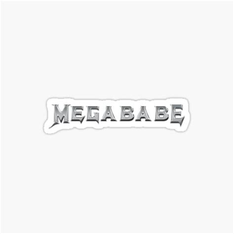 Megababe Sticker For Sale By Animokio Redbubble