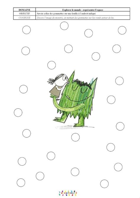 An Image Of A Green Monster With Dots On It