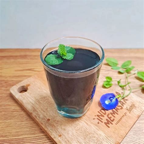 Resep Teh Telang Pandan Daun Mint Sederhana Rumahan Di Yummy App