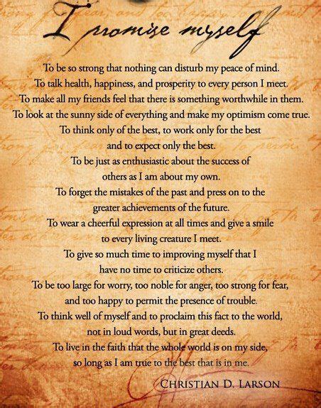 Promise Myself Inspirational Quotes Inspirational Words Words