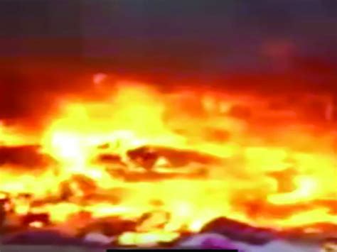 Cotton Shop Caught Fire Due To Short Circuit Burnt To Ashes फायर