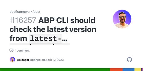 ABP CLI Should Check The Latest Version From Latest Versions Json