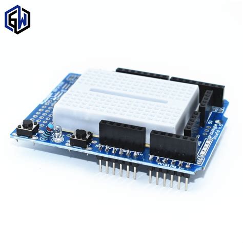 Arduino Proto Shield With Mini Breadboard Maker Advisor