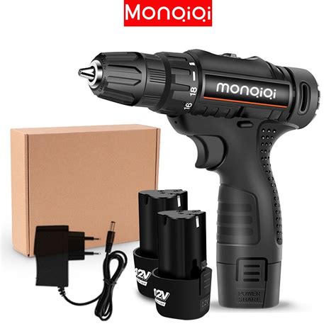 Jual Monqiqi Mesin Bor Baterai Tangan Cordless Drill Battery 2
