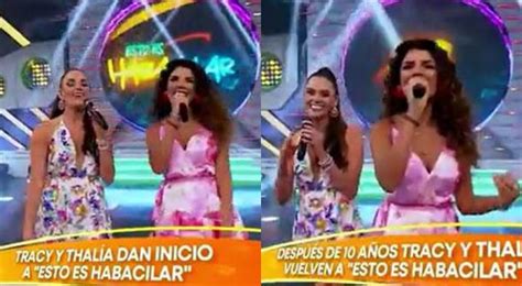 Esto Es Habacilar Tracy Freundt Y Thalía Estabridis Felices Tras Debut