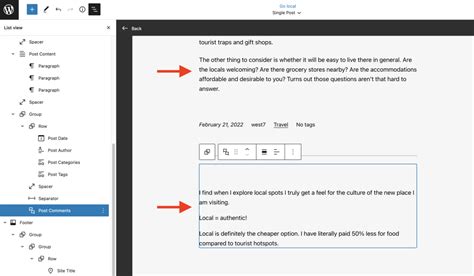 Displaying The Post Comments Block To Block Themes Learn Wordpress