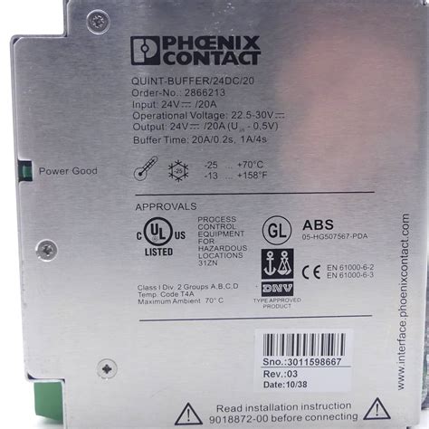 Maschinenteil24 Phoenix Contact Quint Buffer 24dc 20 Buy Online