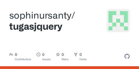 GitHub Sophinursanty Tugasjquery