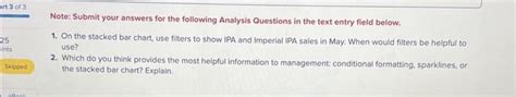 Solved Note Submit Your Answers For The Following Analysis Chegg
