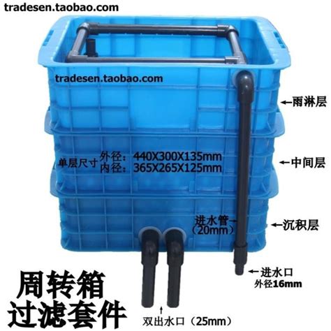 魚缸周轉箱過濾套件 水池過濾箱 簡易過濾系統套件 水族~特價 Yahoo奇摩拍賣