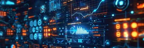 Premium Photo A Hightech Computer Screen Displaying A Detailed Network Monitoring Dashboard