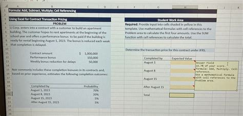 Please Solve The Highlighted Cells Using Excel Chegg