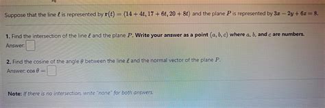 Solved Suppose that the line ℓ is represented by Chegg com