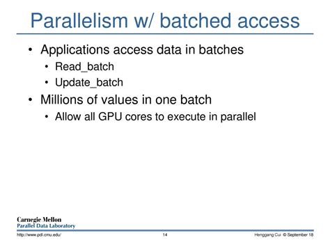 Scalable Deep Learning On Distributed GPUs With A GPU Specialized Parameter Server Henggang Cui