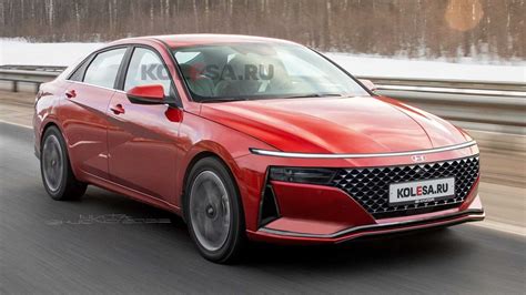 Hyundai Elantra Facelift Rendered With Staria Style Bold Fascia