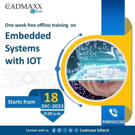 Cadmaxx Edtech Pvt Ltd On Linkedin Embeddedsystems Iottraining