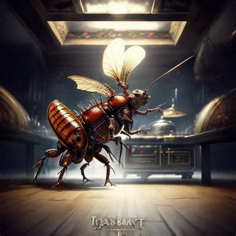 Ai Art Generator Chef And Cockroaches Fighting In Kitchen