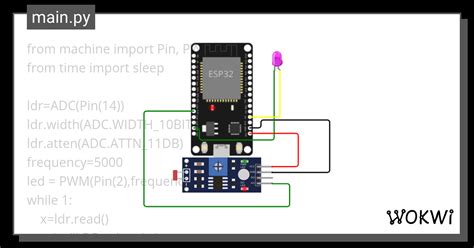 ldr led py wokwi esp32 stm32 arduino simulator