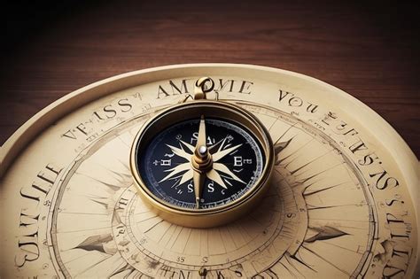 Premium Ai Image Composite Image Of Compass With Optimum Text
